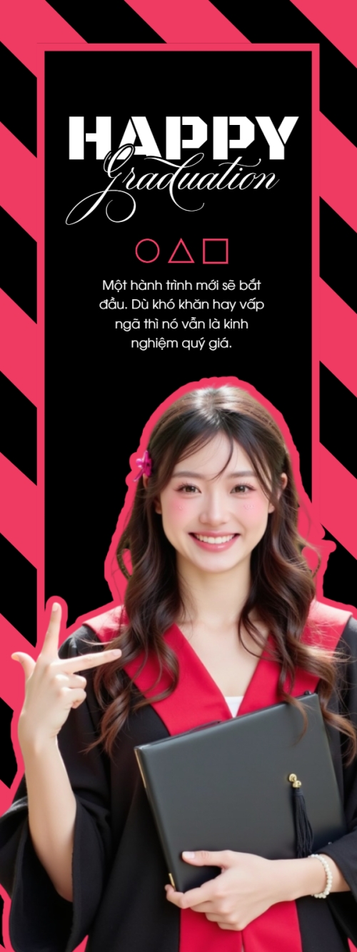 Thiết kế Standee Tốt nghiệp, kỉ yếu, Graduation, yearbook, sự kiện ...