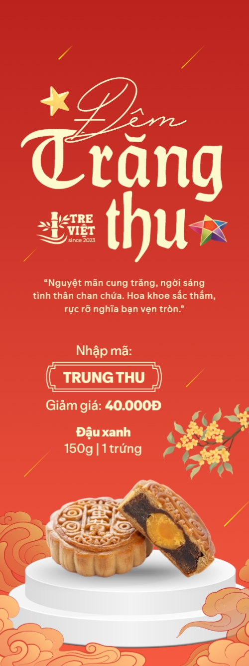 Thiết kế Standee Trung thu, Tết Đoàn Viên, mid-autumn festival, sự kiện ...