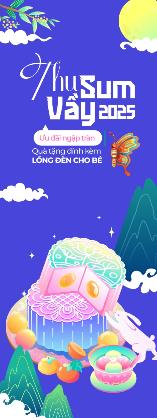 Thiết kế Standee Trung thu, Tết Đoàn Viên, mid-autumn festival, sự kiện ...