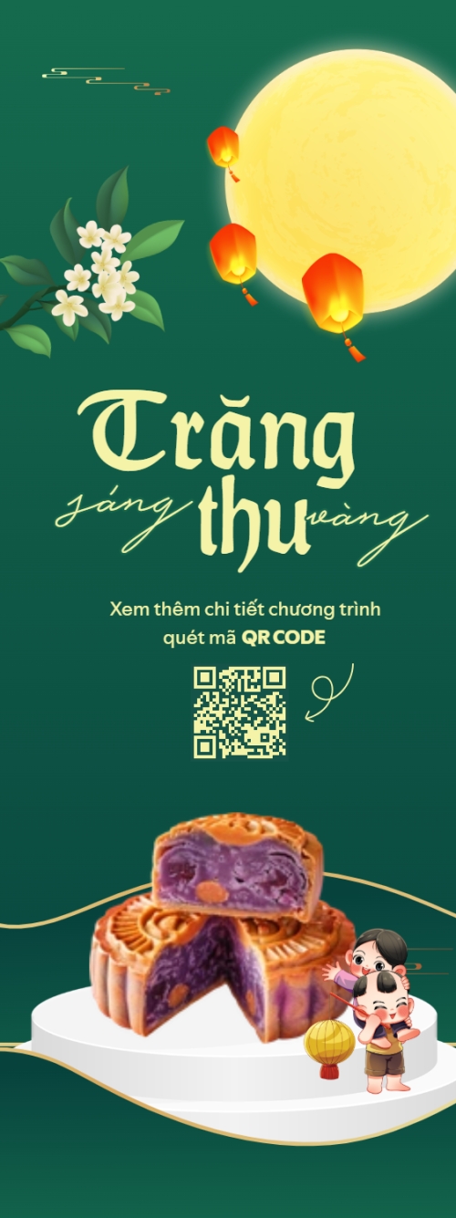 Thiết kế Standee Trung thu, Tết Đoàn Viên, mid-autumn festival, sự kiện ...